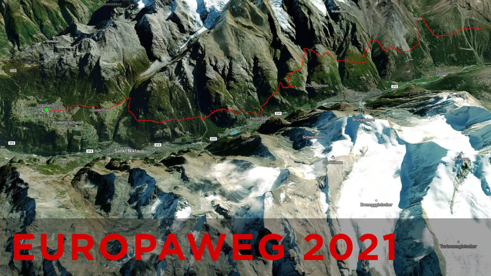 Ultra Tour Monte Rosa | Europaweg: new GPS routes 2021 - Grächen to ...